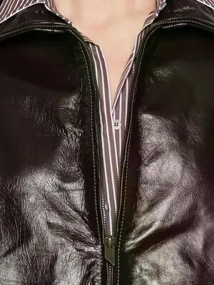 SALVATORE SANTORO Belted Leather Jacket