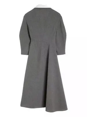 JIL SANDER Contrasting-collar Midi Dress