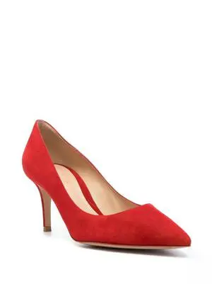 GIANVITO ROSSI 70mm Pointed-toe Pumps - Red