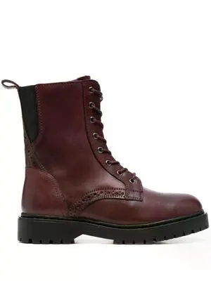 Geox Bleyze Leather Ankle Boots