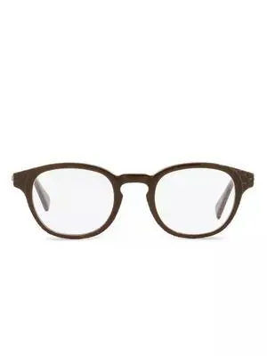 Zegna 5108 Round-frame Eyeglasses - Brown