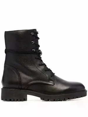 Geox Lace-up Leather Ankle Boots