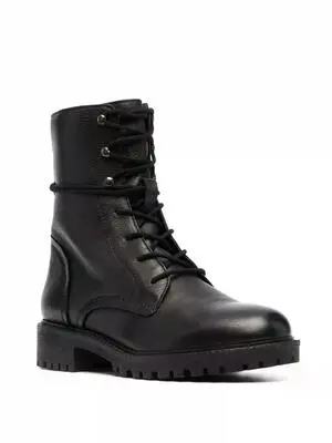 Geox Lace-up Leather Ankle Boots