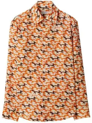 Burberry Fox-print Wool Shirt