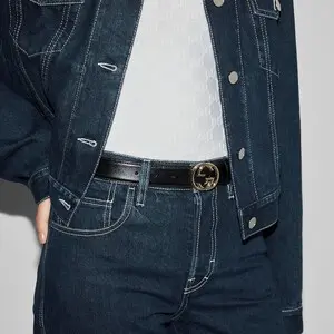 Gucci Belt With Interlocking G Buckle - Black