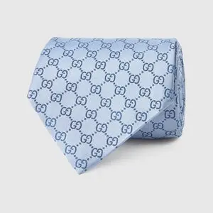 Gucci Gg Silk Jacquard Neck Tie