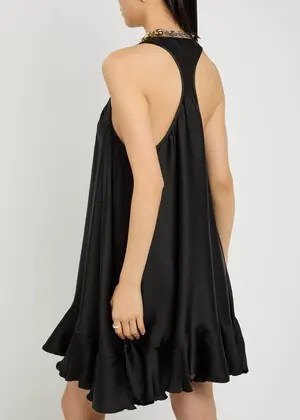 ANINE BING Silk-blend Mini Dress
