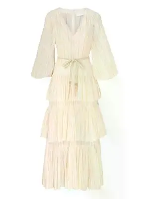 Zimmermann Tiered Striped Dress