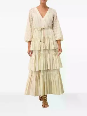 Zimmermann Tiered Striped Dress
