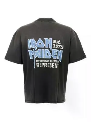 REPRESENT Iron Maiden Logo-print T-shirt