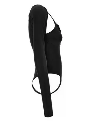 Versace Keyhole Long-sleeve Bodysuit