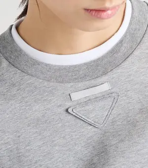 Prada Cotton Jersey Layered-effect T-shirt
