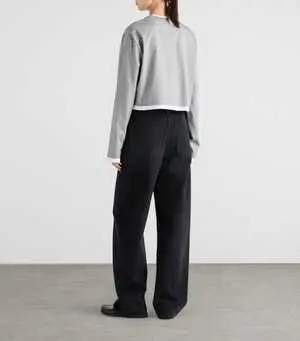Prada Cotton Jersey Layered-effect T-shirt