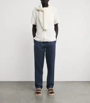 Ralph Lauren Purple Label Linen Davis Trousers