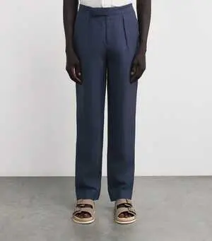 Ralph Lauren Purple Label Linen Davis Trousers