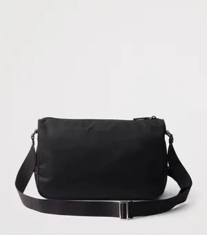 Prada Re-nylon And Leather Messenger Bag