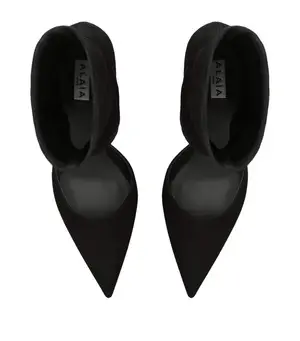 Alaïa Suede Cut-out Ankle Boots 55