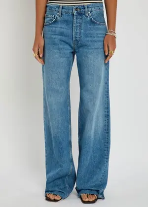 ANINE BING Hugh Wide-leg Jeans - Blue