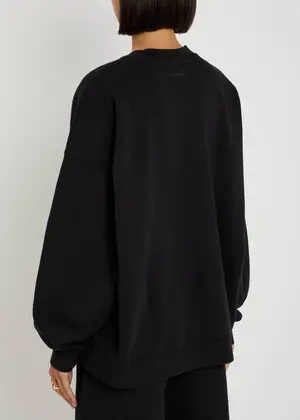 ANINE BING Miles Cotton Sweatshirt - Black