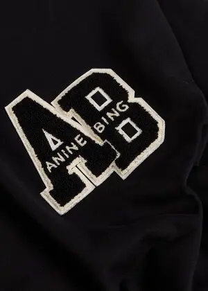 ANINE BING Miles Cotton Sweatshirt - Black