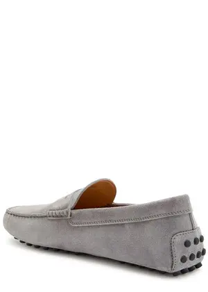 TOD'S Gommino Suede Loafers - Grey