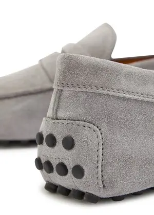 TOD'S Gommino Suede Loafers - Grey
