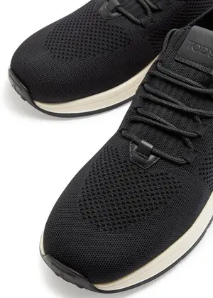 TOD'S Calzino Knitted Sneakers - Black