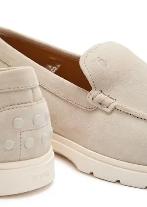 TOD'S Suede Loafers - Grey