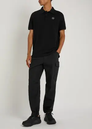 Canada Goose Beckley Logo Piqué Cotton Polo Shirt - Black