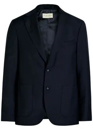 Officine Générale Arthus Wool Blazer - Navy