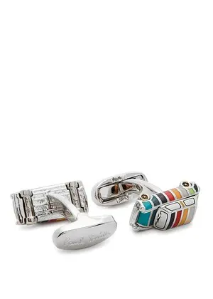 Paul Smith Mini Car Enamelled Cufflinks - Multicoloured
