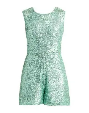 LIU •JO Sleeveless Playsuit With Sequins - Green