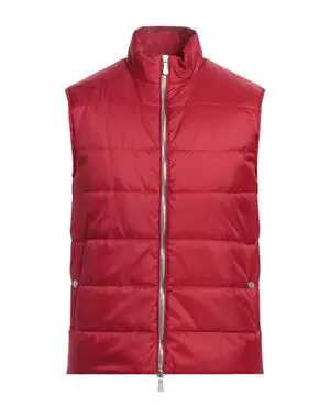 Eleventy Quilted Sleeveless Vest - Red