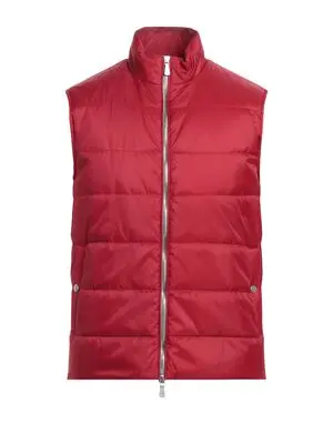 Eleventy Quilted Sleeveless Vest - Red