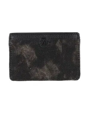 Zadig&Voltaire Cardholder Leather, Textile Fibers - Black