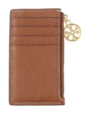 Tory Burch Cardholder Camel Leather - Beige