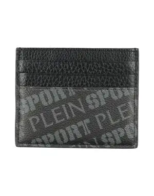 PLEIN SPORT Cardholder Cow Leather, Polyurethane