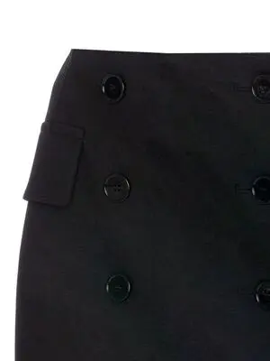 Patrizia Pepe Double-button Straight Skirt