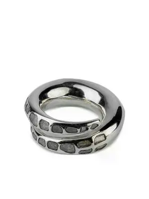 PARTS OF FOUR Split Arc Pavé Diamond Ring