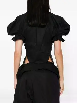 VIVIENNE WESTWOOD Puff-sleeve Button Shirt - Black