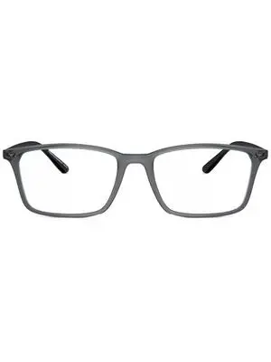 Emporio Armani Logo-engraved Glasses - Grey