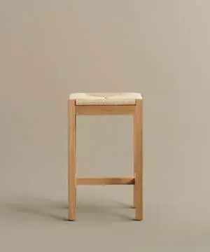 Jenni Kayne Montecito Counter Stool - White,oak