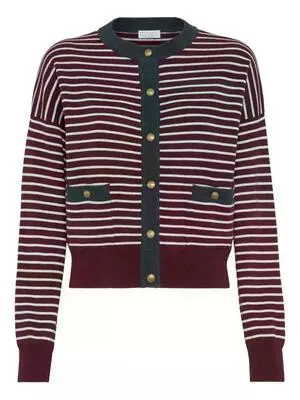 Brunello Cucinelli Striped Cardigan