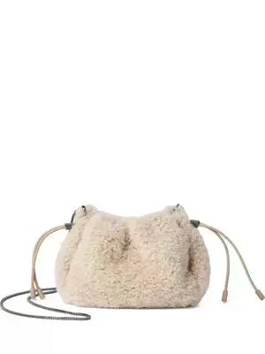 Brunello Cucinelli Mini Mellow Bucket Bag - Neutrals