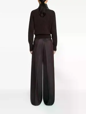 Dries Van Noten Pinstripe Wide Leg Pants