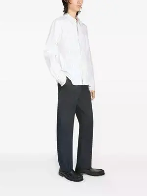 Dries Van Noten Cotton-blend Straight-leg Trousers