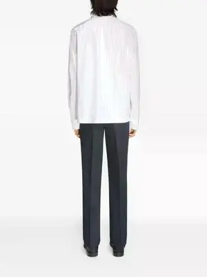 Dries Van Noten Cotton-blend Straight-leg Trousers