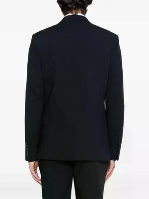 Sandro Wool Suit Jacket - Blue