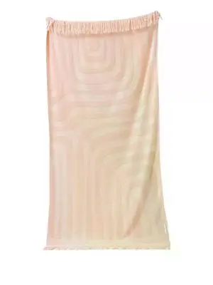 SUNNYLIFE Curved-line Fringe Towel