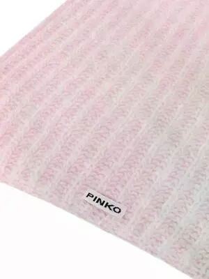 Pinko Ribbed-knit Scarf - Pink